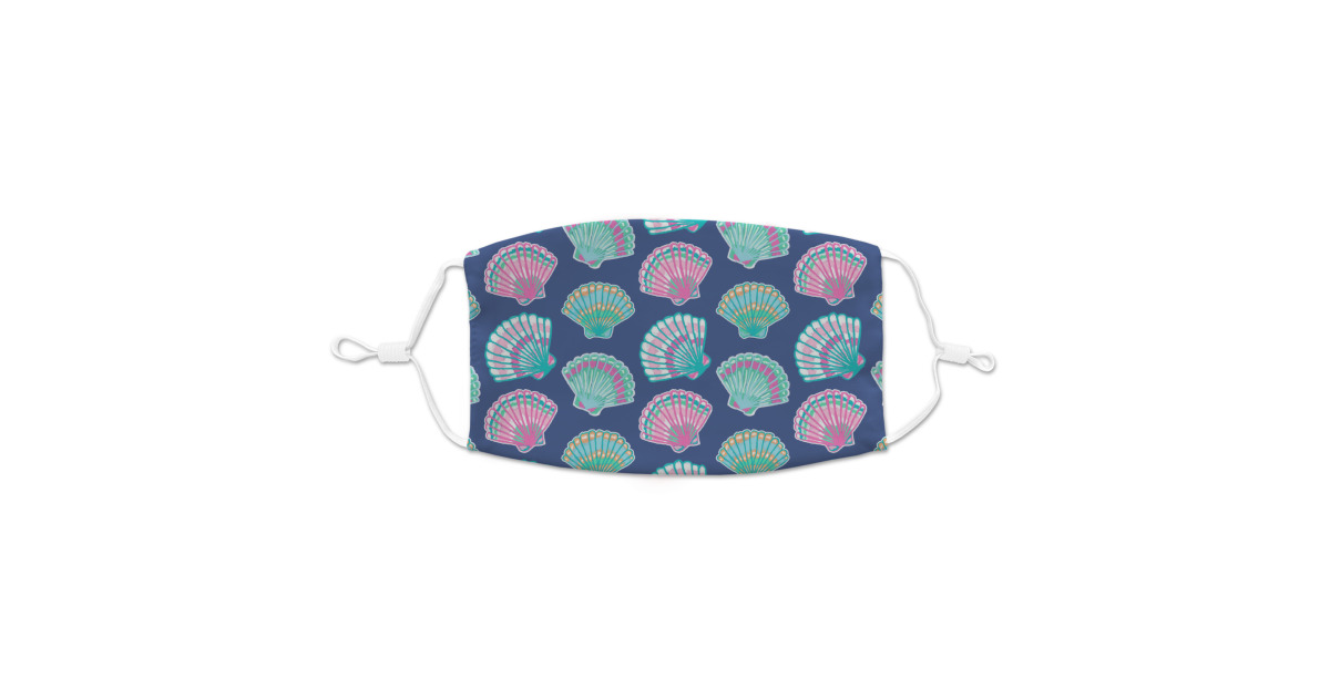 Custom Preppy Sea Shells Adult Cloth Face Mask | YouCustomizeIt
