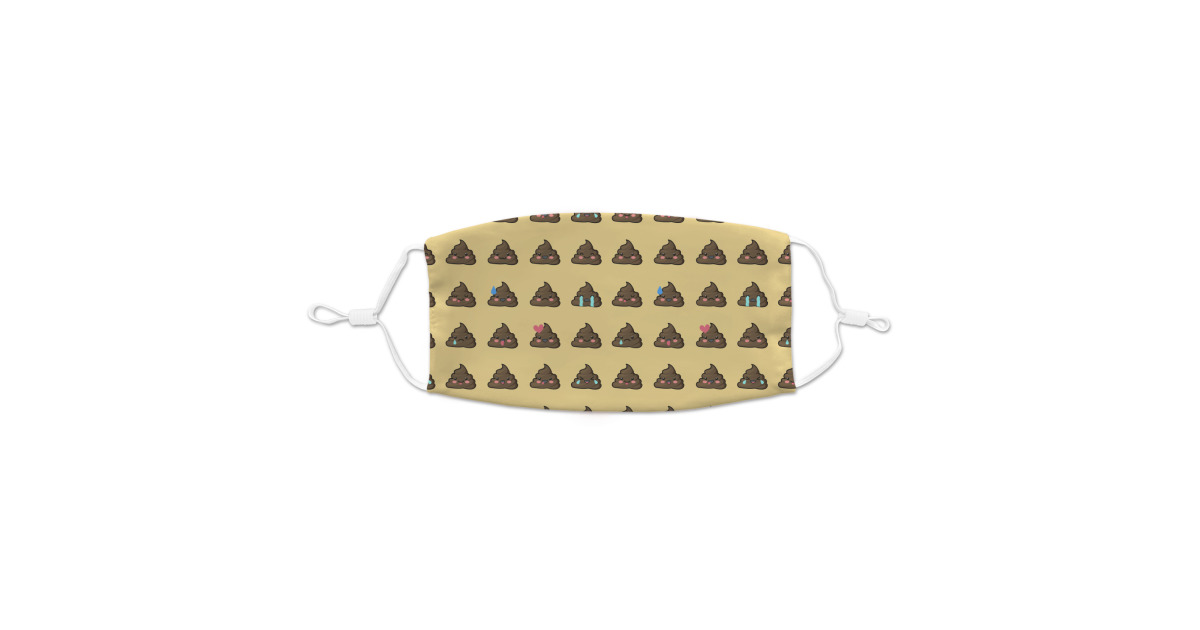 Custom Poop Emoji Kid's Cloth Face Mask | YouCustomizeIt