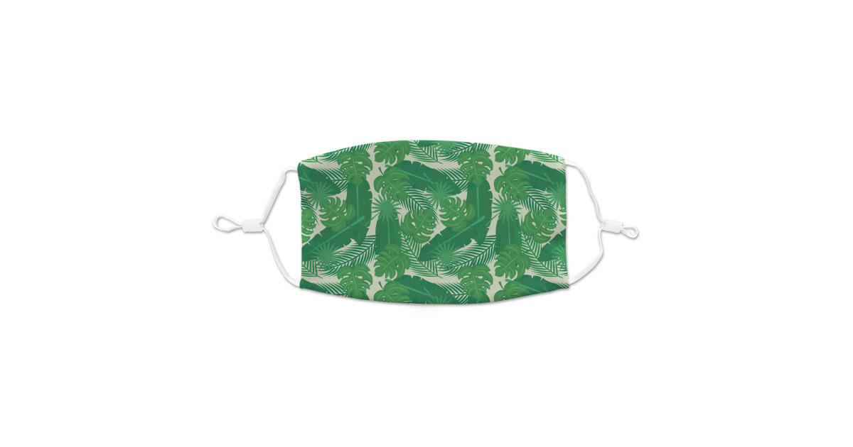 Custom Tropical Leaves #2 Adult Cloth Face Mask | YouCustomizeIt