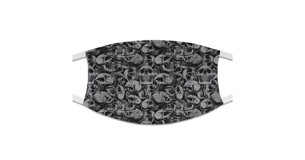 Custom Skulls Cloth Face Mask (T-Shirt Fabric) | YouCustomizeIt