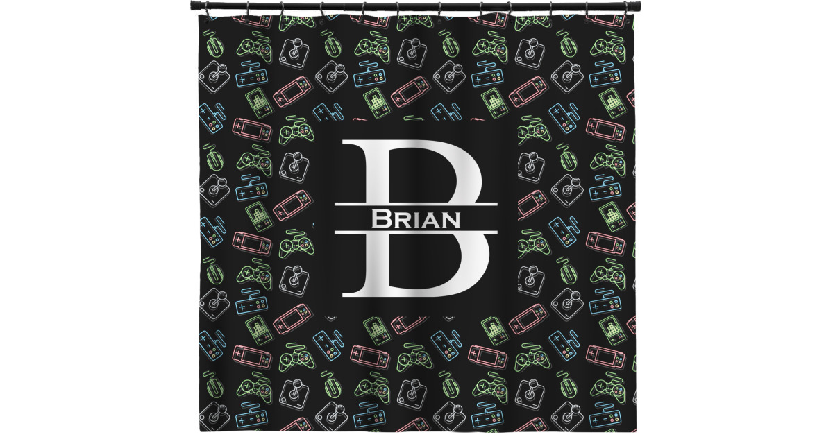 Custom Video Game Shower Curtain - Custom Size (Personalized ...