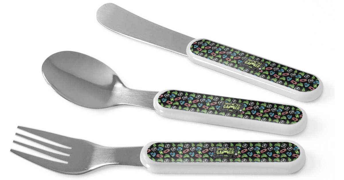 Custom Video Game Kid's Flatware | YouCustomizeIt