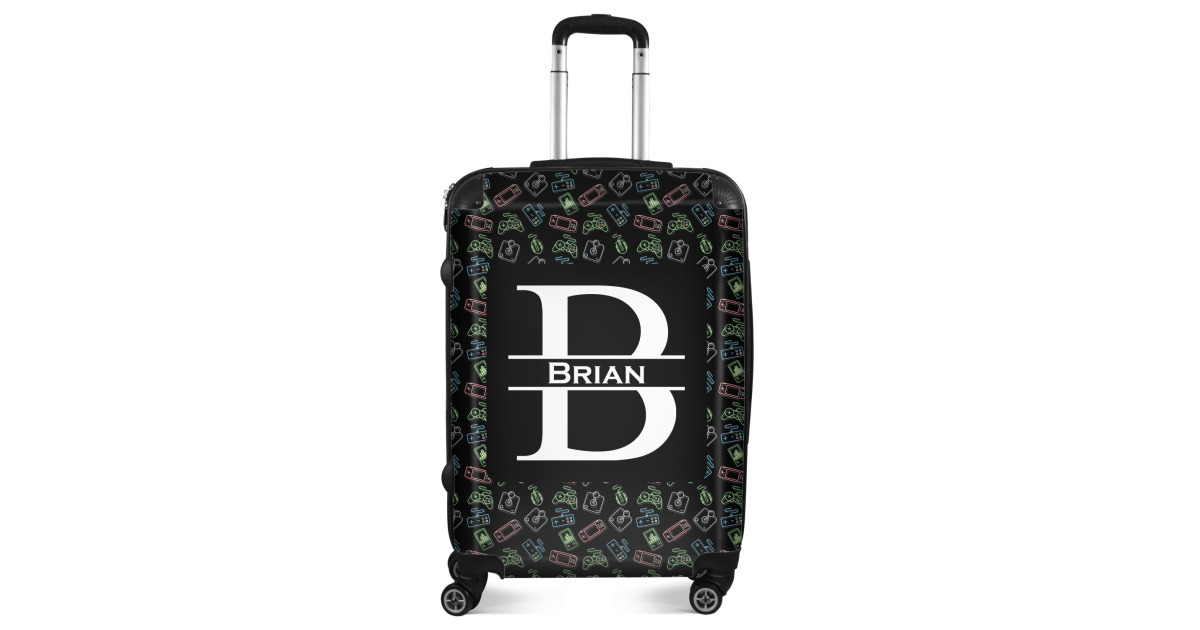 Custom Video Game Suitcase - 24" Medium - Checked (Personalized ...