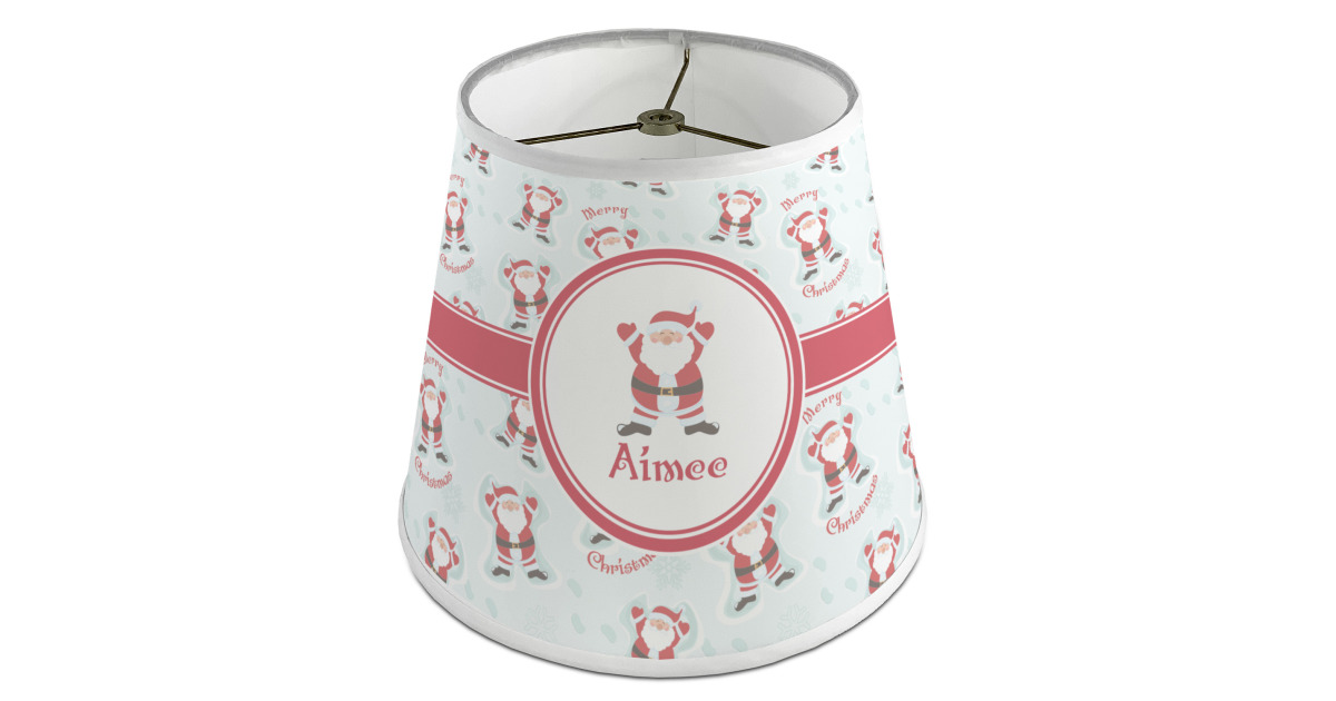 Custom Santa Clause Making Snow Angels Empire Lamp Shade (Personalized ...