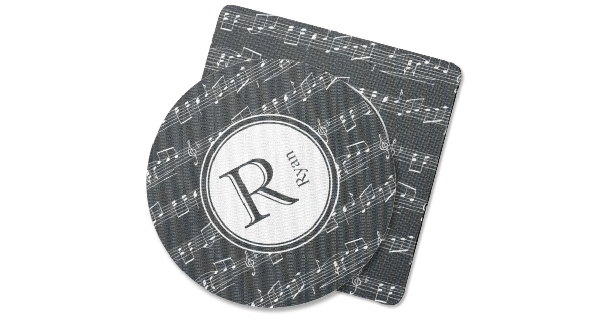 Custom Musical Notes Rubber Backed Coaster (Personalized) | YouCustomizeIt