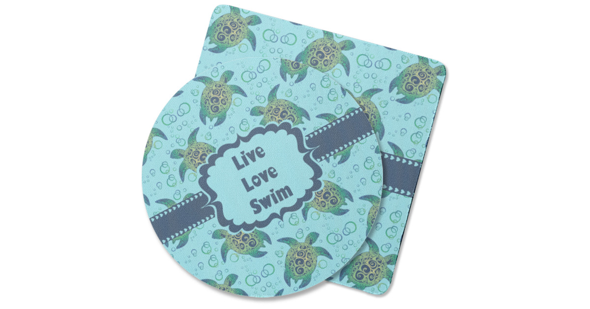 Custom Sea Turtles Rubber Backed Coaster (Personalized) | YouCustomizeIt