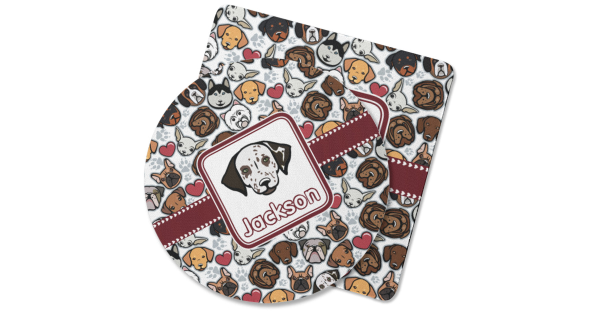 Custom Dog Faces Rubber Backed Coaster (Personalized) | YouCustomizeIt