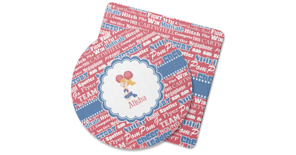 Custom Cheerleader Rubber Backed Coaster (Personalized) | YouCustomizeIt