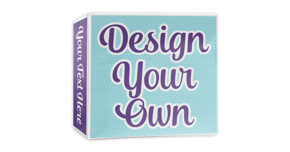 Custom 3-Ring Binders - 3 inch | Design & Preview Online | YouCustomizeIt