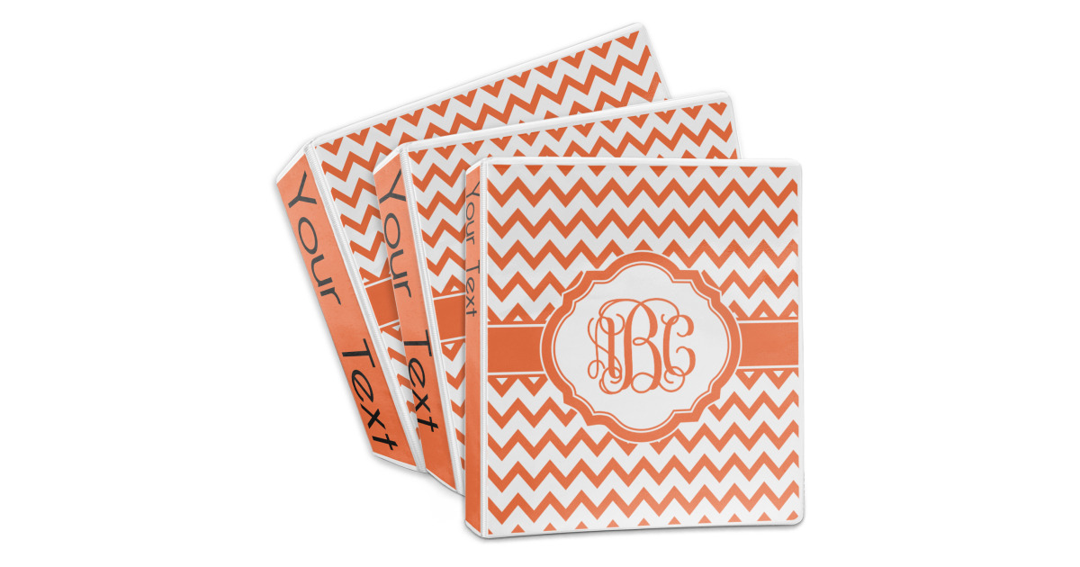 Custom Chevron 3-Ring Binder (Personalized) | YouCustomizeIt