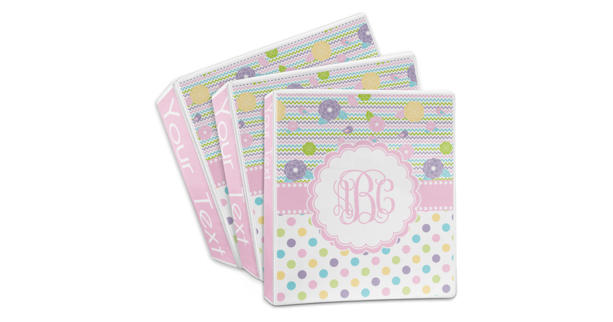 Custom Girly Girl 3-Ring Binder (Personalized) | YouCustomizeIt