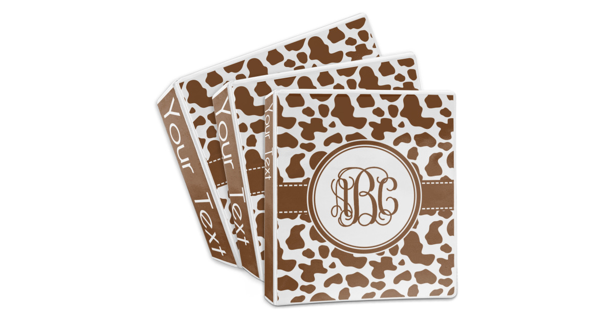 Custom Cow Print 3-Ring Binder (Personalized) | YouCustomizeIt