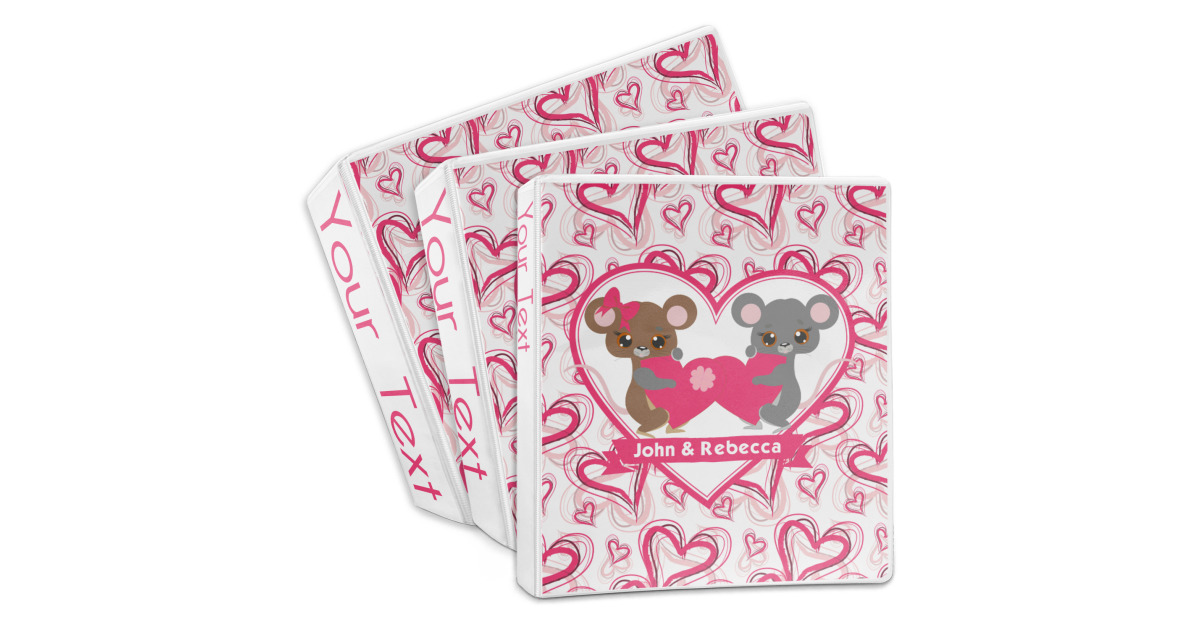 Custom Valentine's Day 3-Ring Binder (Personalized) | YouCustomizeIt