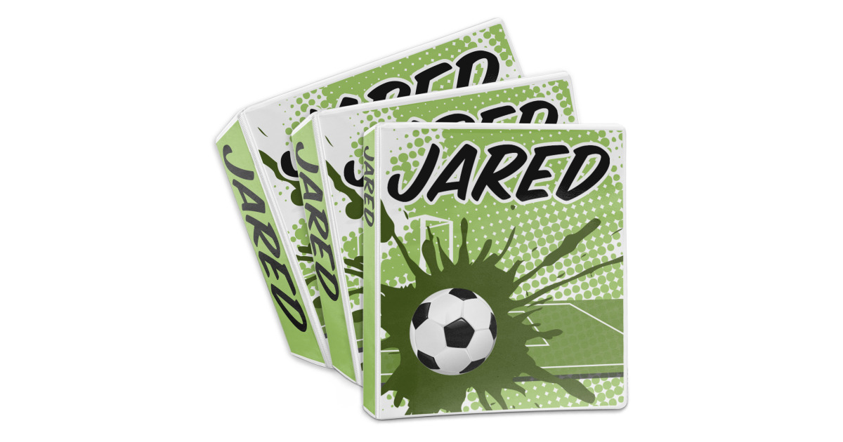 Custom Soccer 3-Ring Binder (Personalized) | YouCustomizeIt