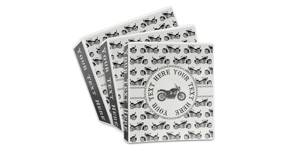 Custom Motorcycle 3-Ring Binder (Personalized) | YouCustomizeIt