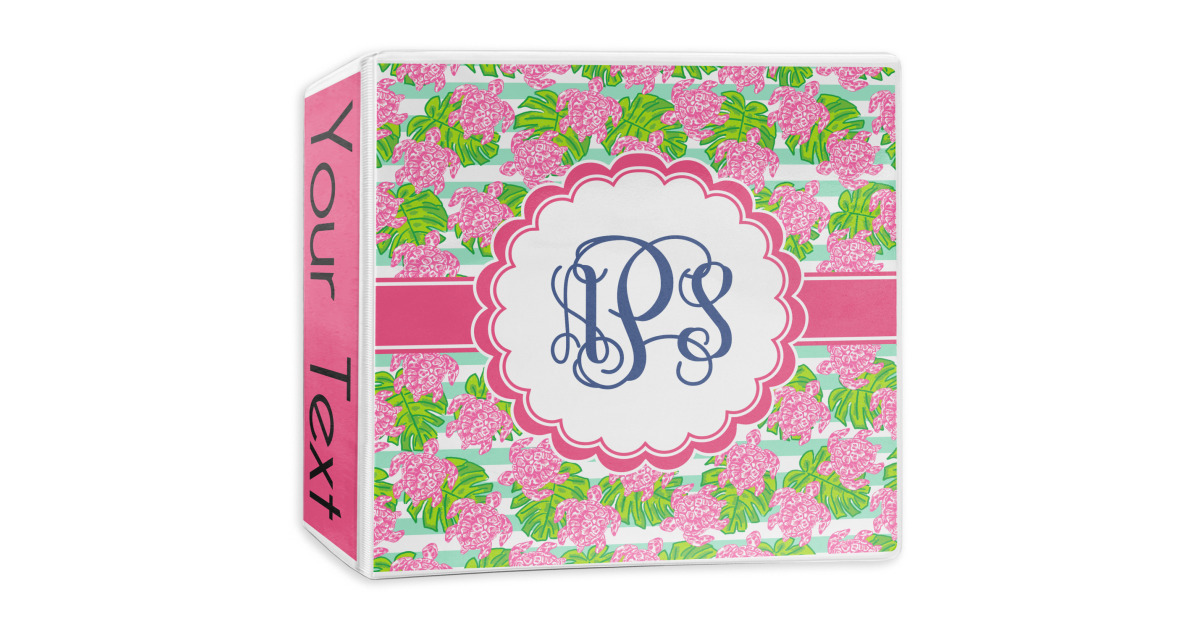 Custom Preppy 3-Ring Binder - 3 inch (Personalized) | YouCustomizeIt