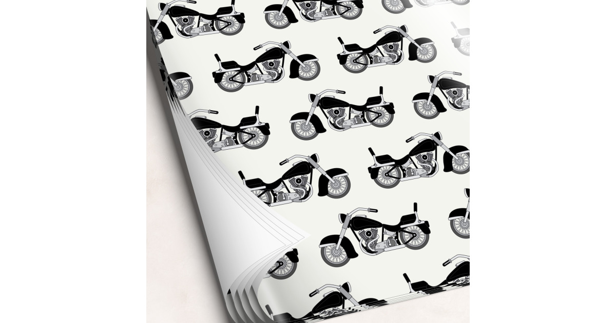 Custom Motorcycle Wrapping Paper Sheets | YouCustomizeIt