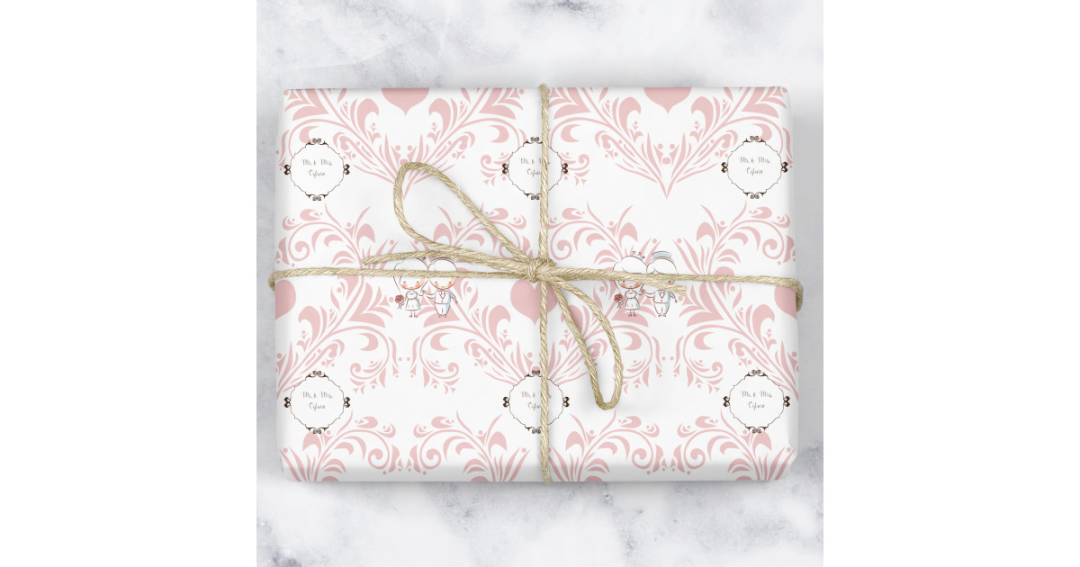 Custom Wedding People Wrapping Paper (Personalized) | YouCustomizeIt