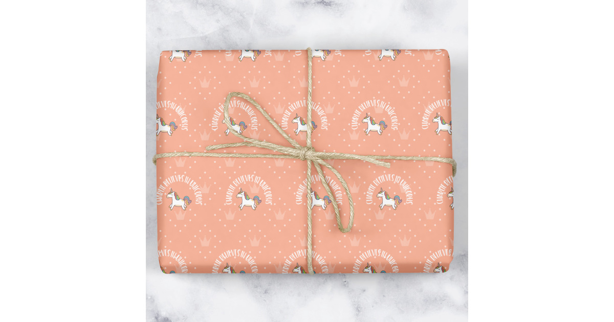 Custom Unicorns Wrapping Paper (Personalized) | YouCustomizeIt