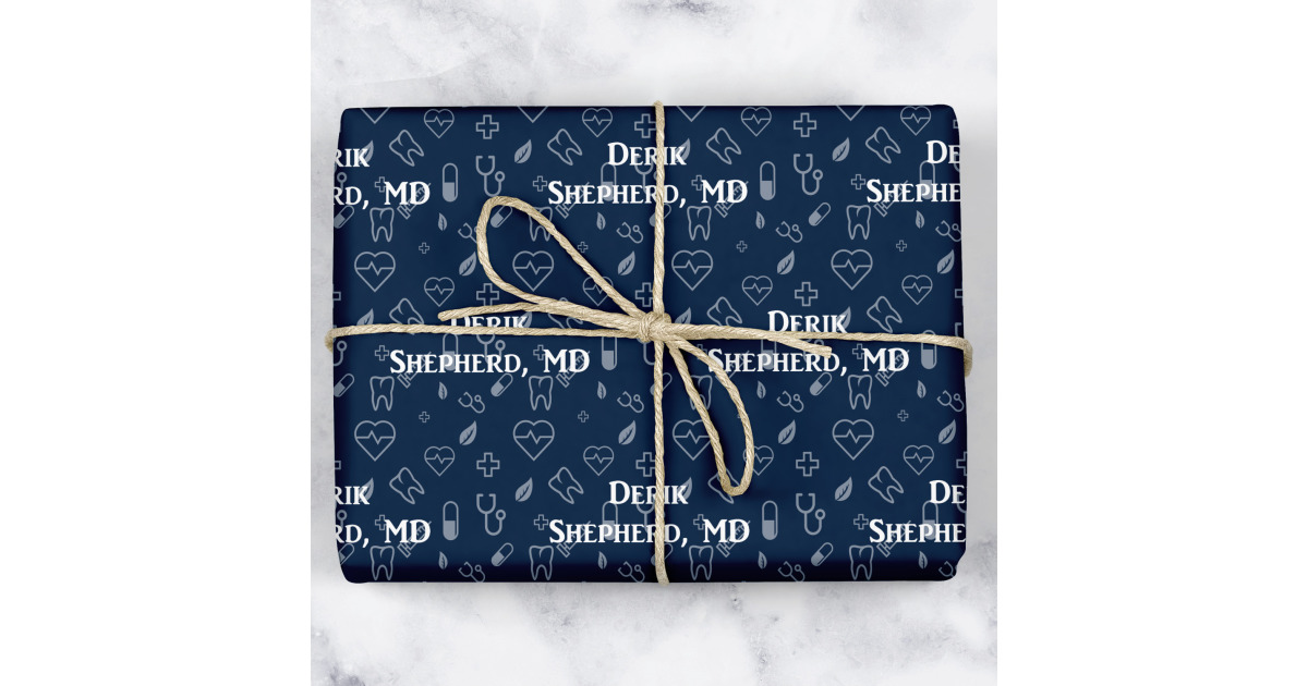 Custom Medical Doctor Wrapping Paper (Personalized) | YouCustomizeIt