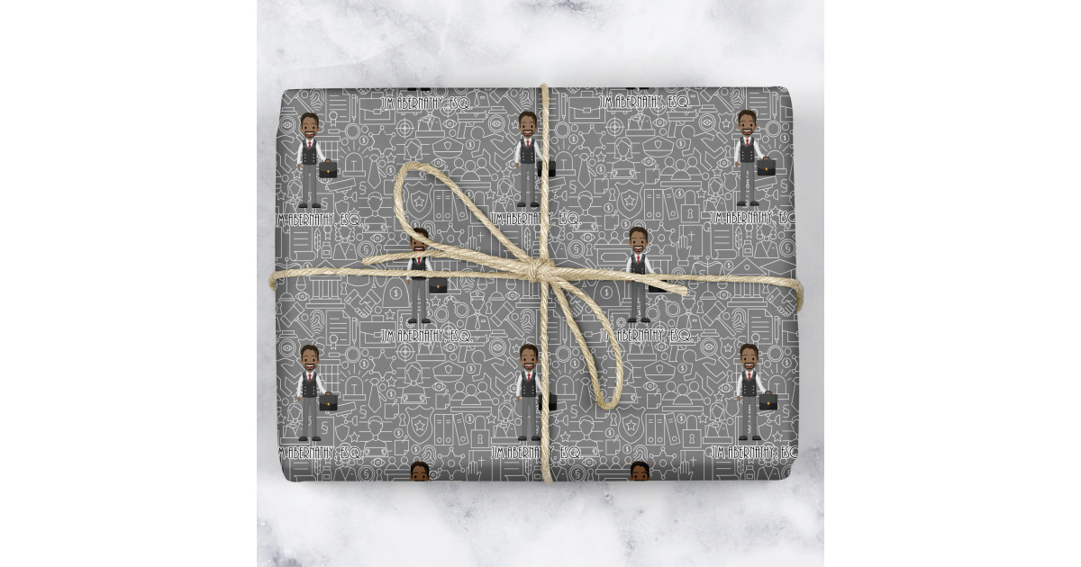 Custom Lawyer / Attorney Avatar Wrapping Paper (Personalized ...