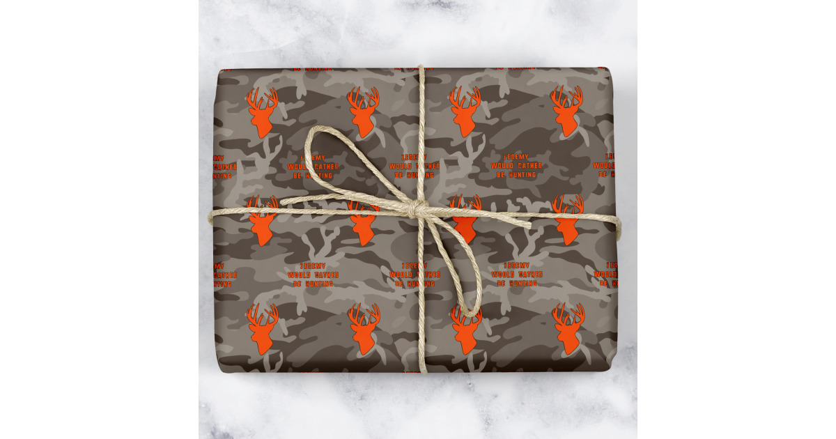 Custom Hunting Camo Wrapping Paper (Personalized) | YouCustomizeIt