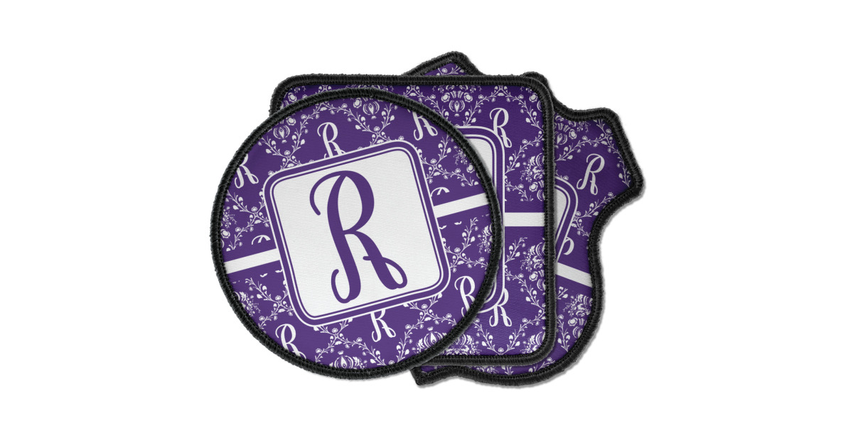 Custom Initial Damask Iron on Patches | YouCustomizeIt
