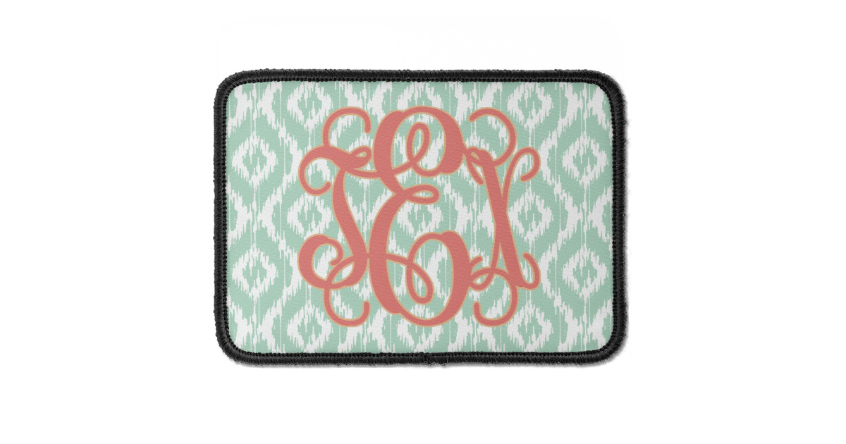 Custom Monogram Iron On Rectangle Patch | YouCustomizeIt
