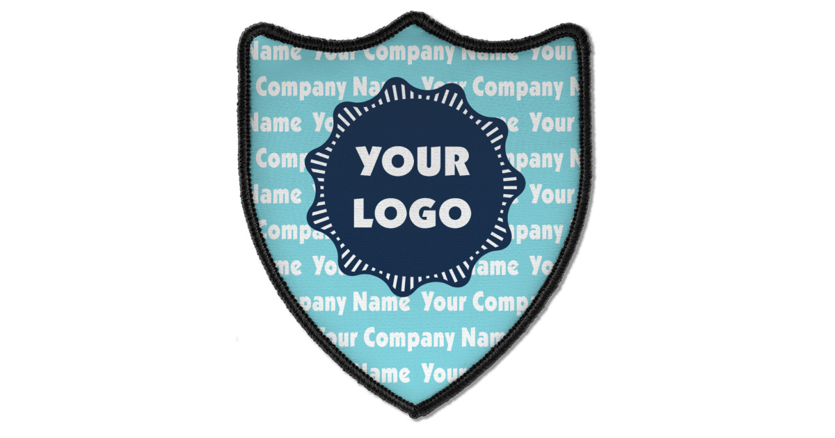 Custom Logo & Company Name Iron on Shield Patch B | YouCustomizeIt