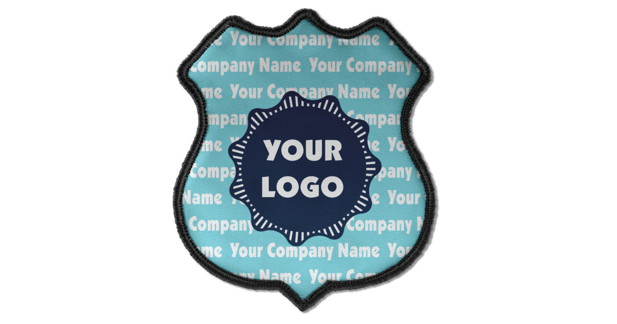 Custom Logo & Company Name Iron On Shield Patch C | YouCustomizeIt