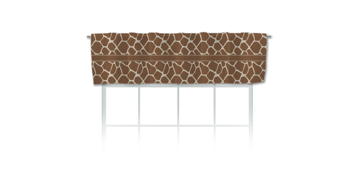 Custom Giraffe Print Valance | YouCustomizeIt
