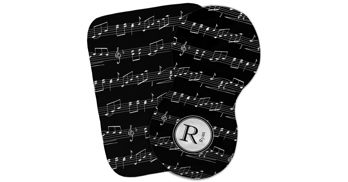 Custom Musical Notes Burp Cloth (Personalized) | YouCustomizeIt