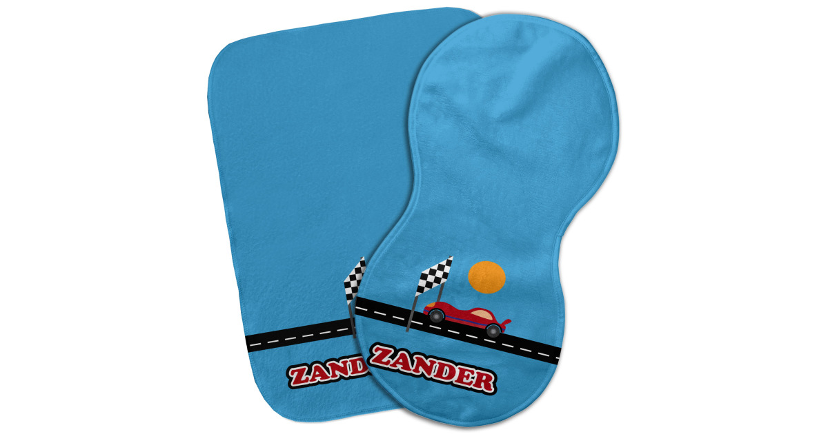 Custom Race Car Burp Cloth (Personalized) | YouCustomizeIt