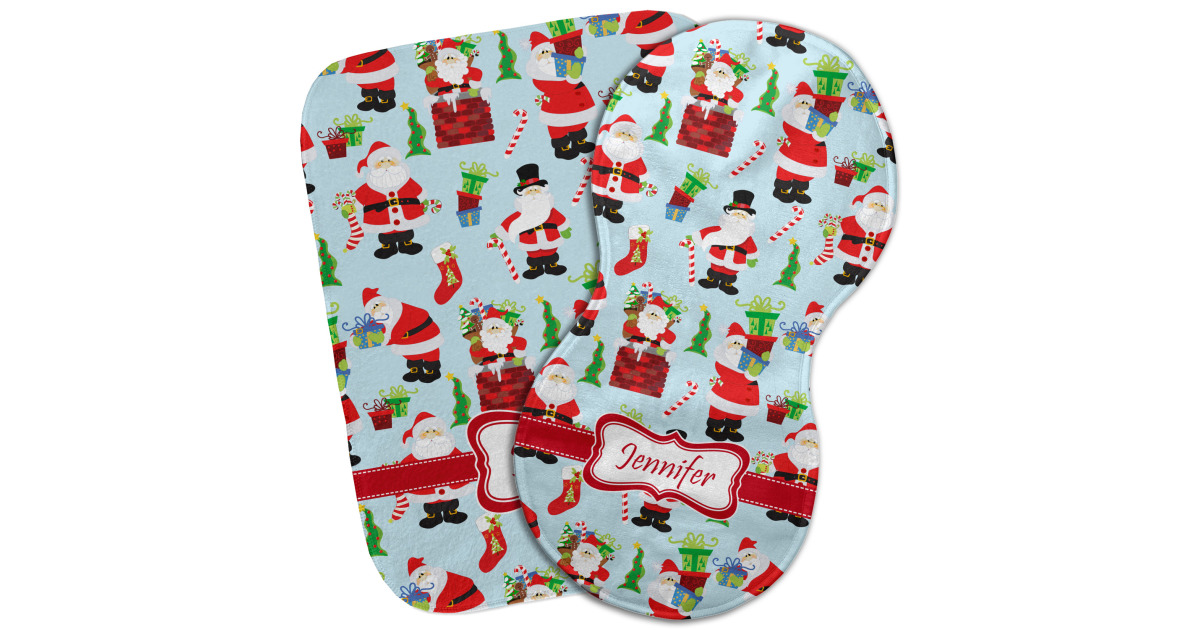 Custom Santa and Presents Burp Cloth (Personalized) | YouCustomizeIt
