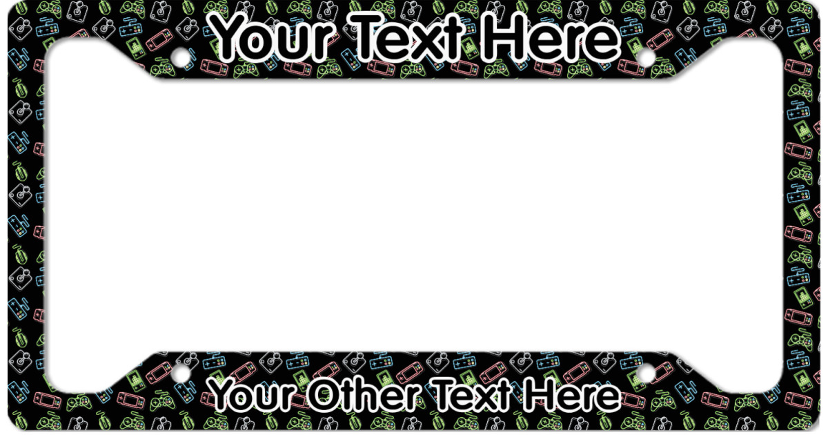 Custom Video Game License Plate Frame (Personalized) | YouCustomizeIt