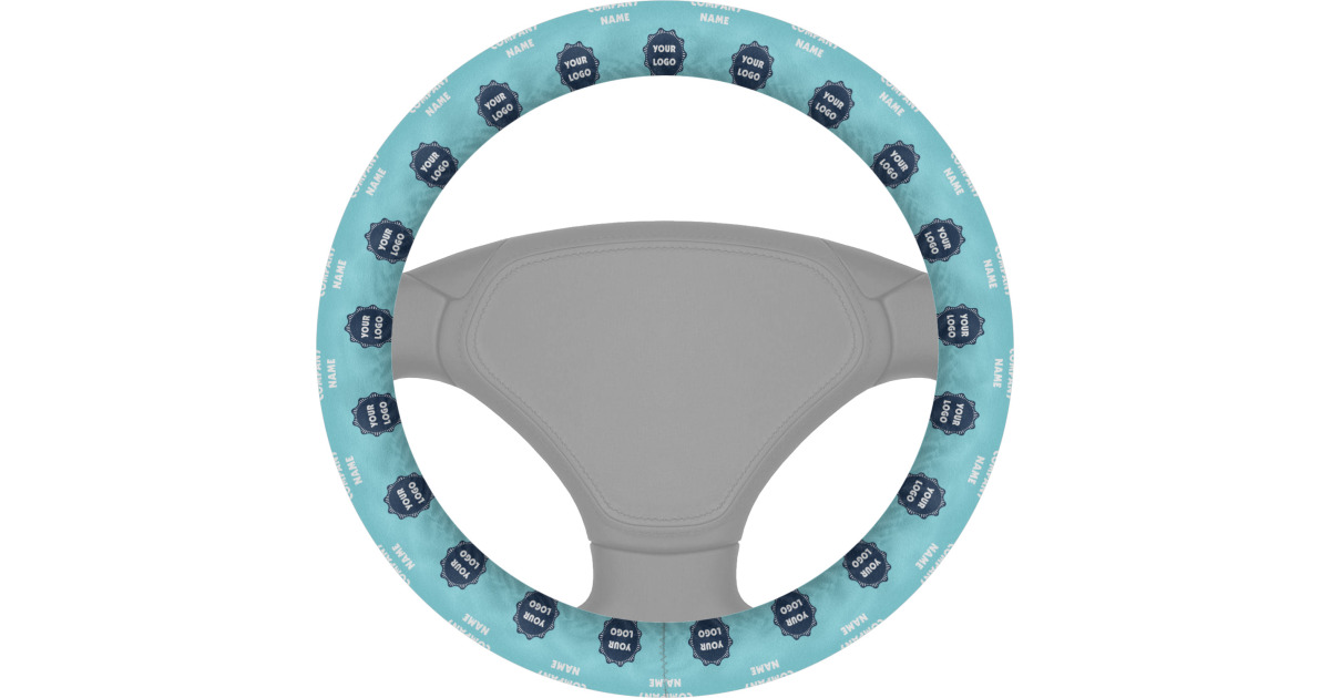 Custom Logo & Company Name Steering Wheel Cover | YouCustomizeIt