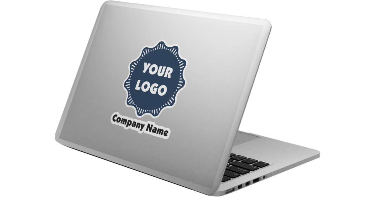 Custom Logo & Company Name Laptop Decal | YouCustomizeIt
