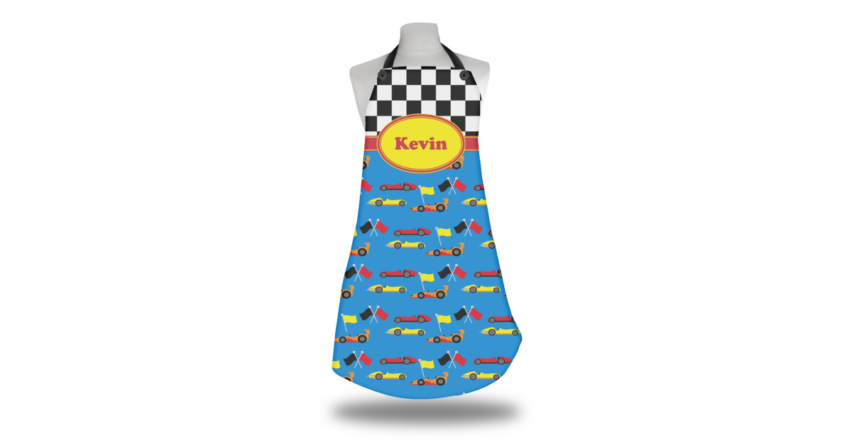 Custom Racing Car Apron w/ Name or Text | YouCustomizeIt
