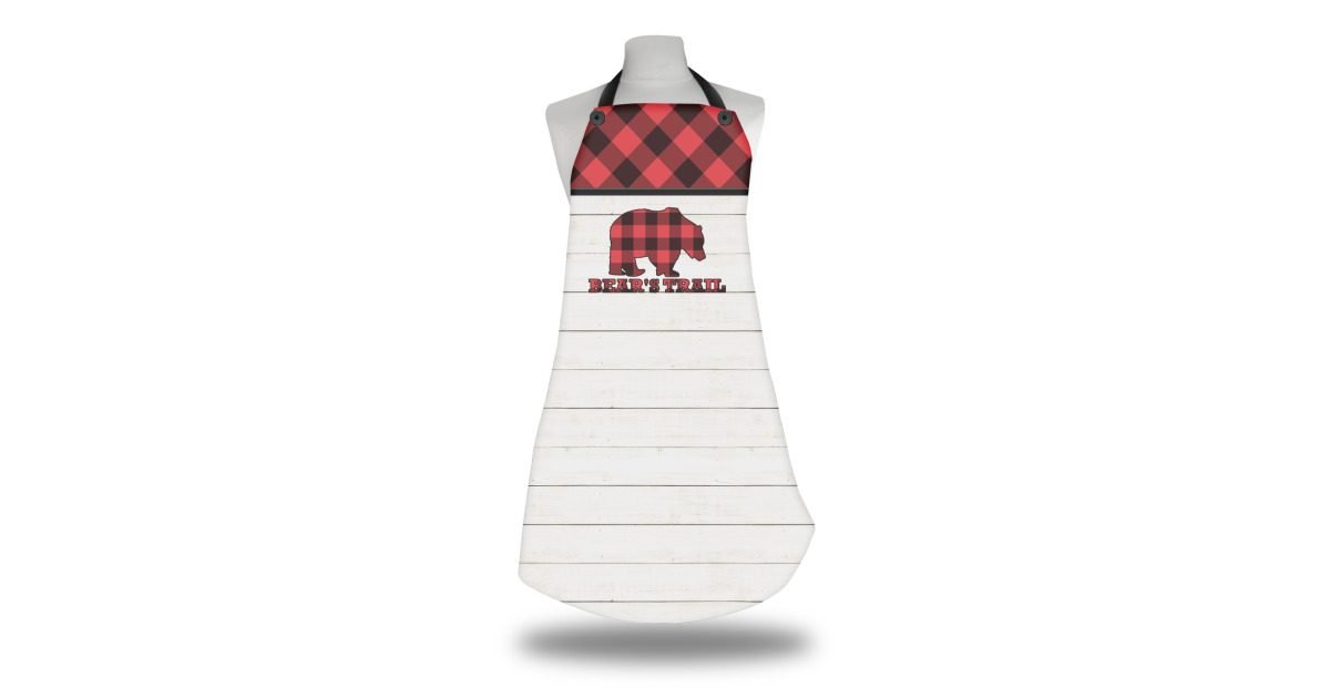 Custom Lumberjack Plaid Apron w/ Name or Text | YouCustomizeIt