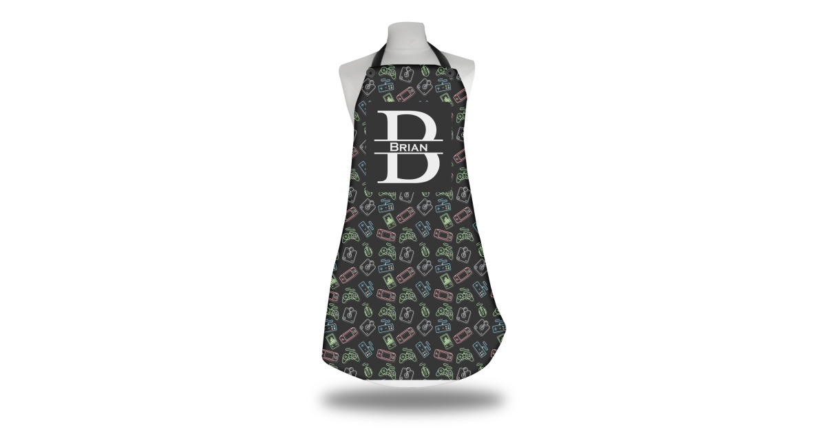 Custom Video Game Apron w/ Name and Initial | YouCustomizeIt