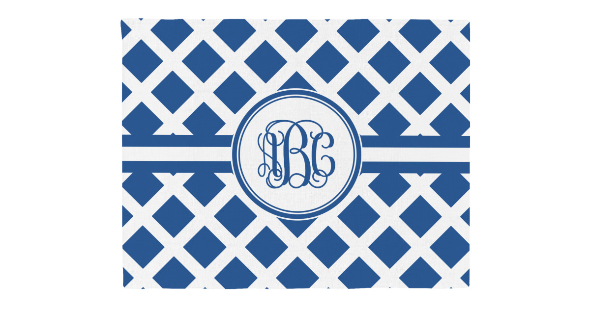 Diamond Dining Table Mat - Octagon w/ Monogram - YouCustomizeIt