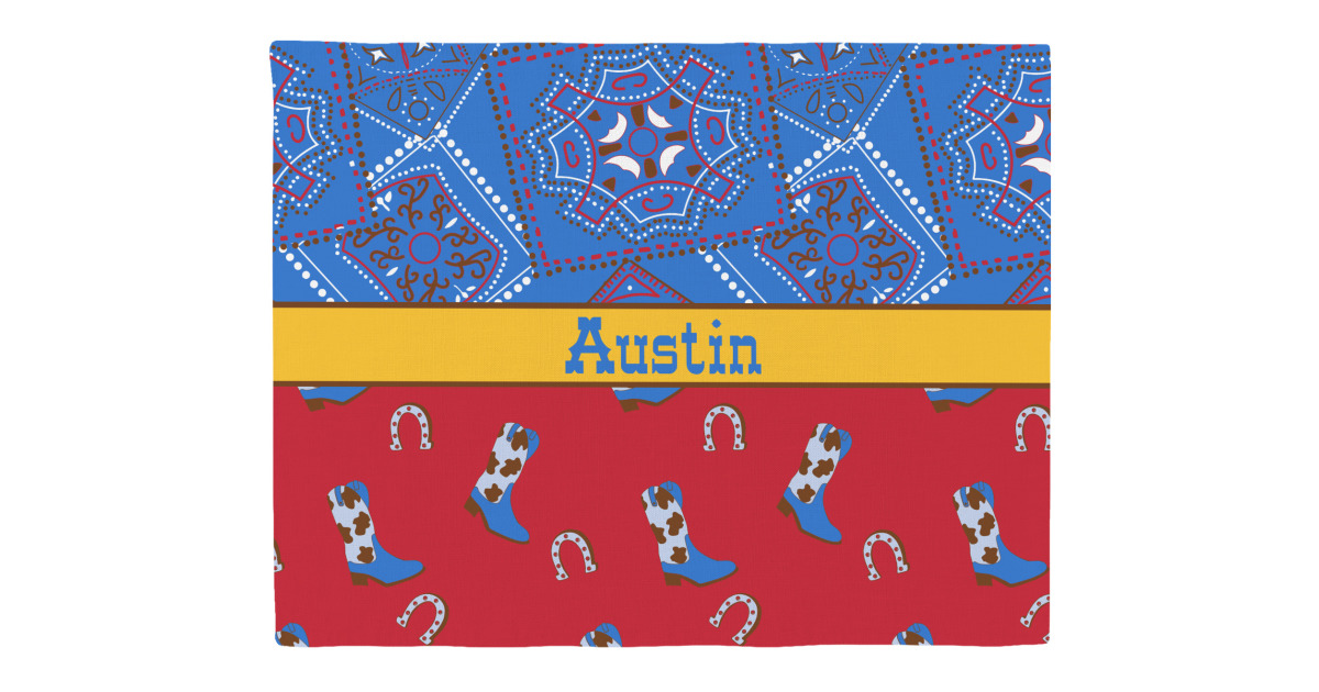 Custom Cowboy Dining Table Mat - Octagon w/ Name or Text | YouCustomizeIt