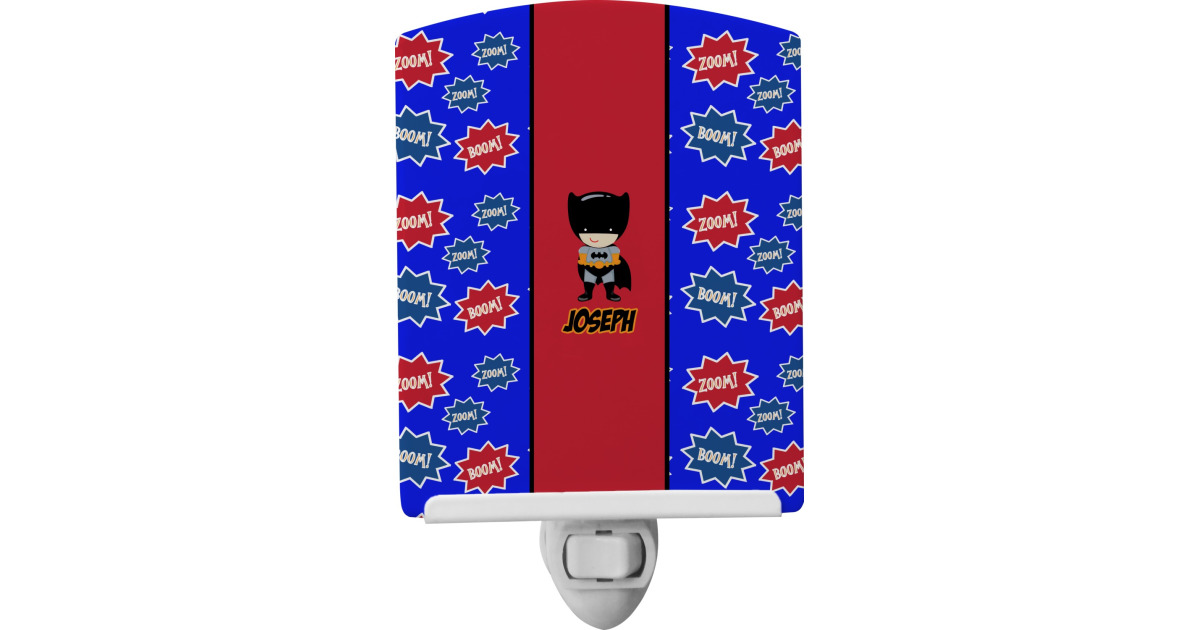 Custom Superhero Ceramic Night Light (Personalized) | YouCustomizeIt