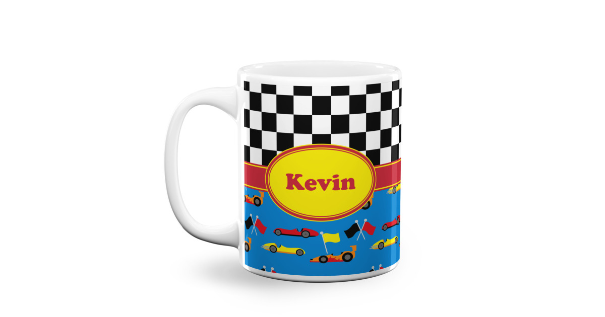 Custom Racing Car Coffee Mug (Personalized) | YouCustomizeIt