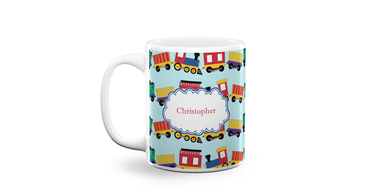 Custom Trains Coffee Mug (Personalized) | YouCustomizeIt