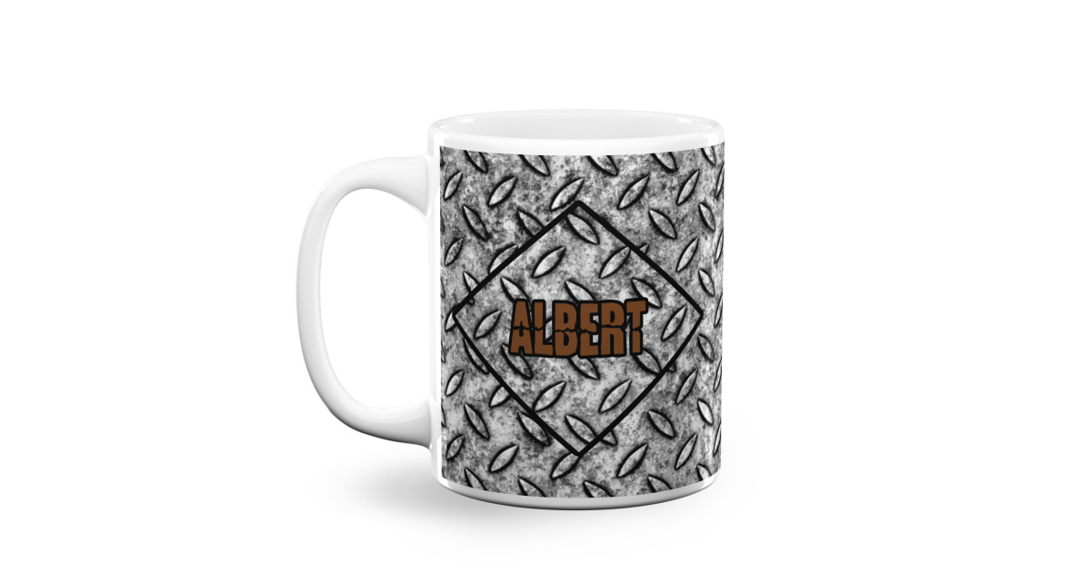 Custom Diamond Plate Coffee Mug (Personalized) | YouCustomizeIt
