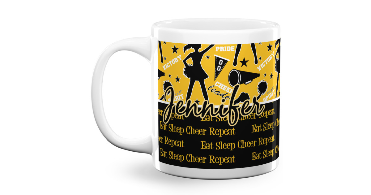 Custom Cheer 20 Oz Coffee Mug - White (Personalized) | YouCustomizeIt