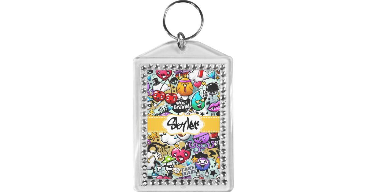 Custom Graffiti Bling Keychain (Personalized) | YouCustomizeIt