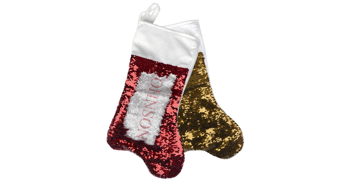 Custom Swirl Reversible Sequin Stocking (Personalized) | YouCustomizeIt