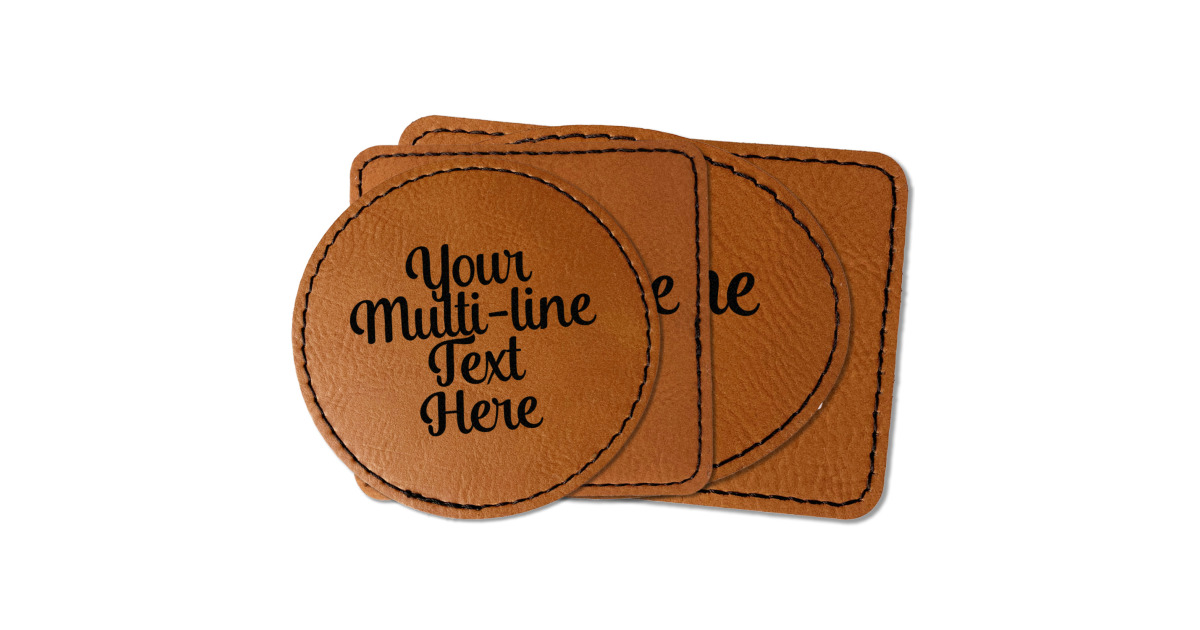 Custom Multiline Text Faux Leather Iron On Patch (Personalized ...